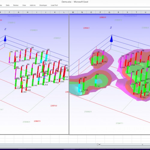 Excel Add-in for 3D Drillhole Data Visualization – ThreeDify