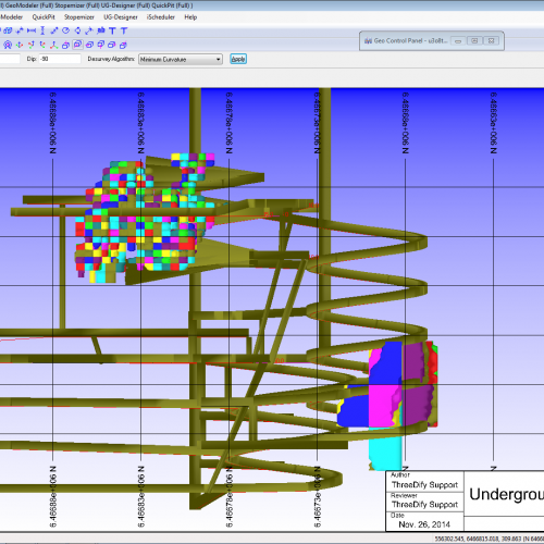 uCAD-underground mine design